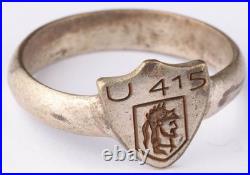 Ring U415 Antique legioner head U-boat WW2 German naval submarine U ...