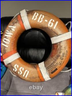 USS Iowa (BB-61) Authentic Life Preserver | iowa