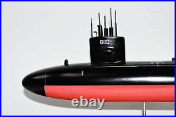 USS Parche SSN-683 Submarine Model, US Navy, Scale Model, Mahogany ...